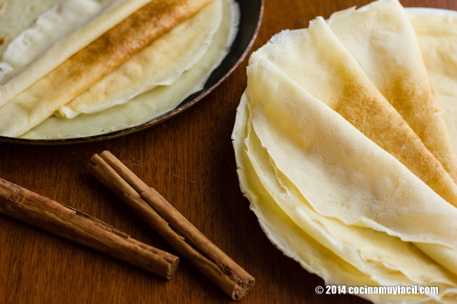 How to make crêpes. Recipe | Cocina Muy Facil